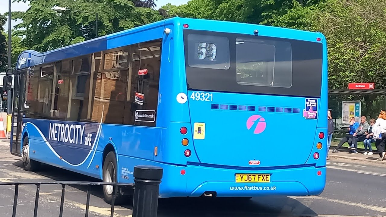 *DEMO BUS* 49321 (YJ67 FXE) on the 59 To York City Centre - YouTube