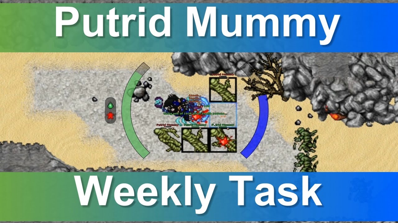 Tibia Putrid Mummy Weekly Task Darashia - YouTube