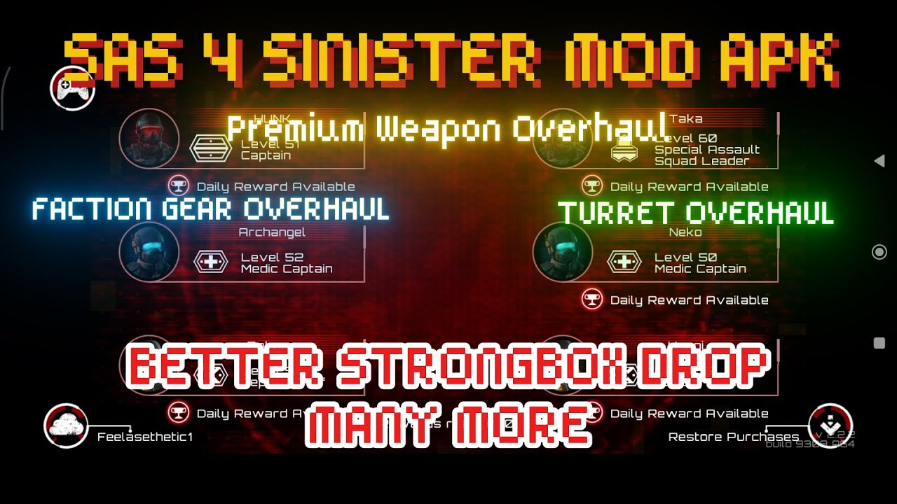 SAS 4 MOD 2025|Mobile APK & PC/Steam|Premium Weapons, Faction Gear ...