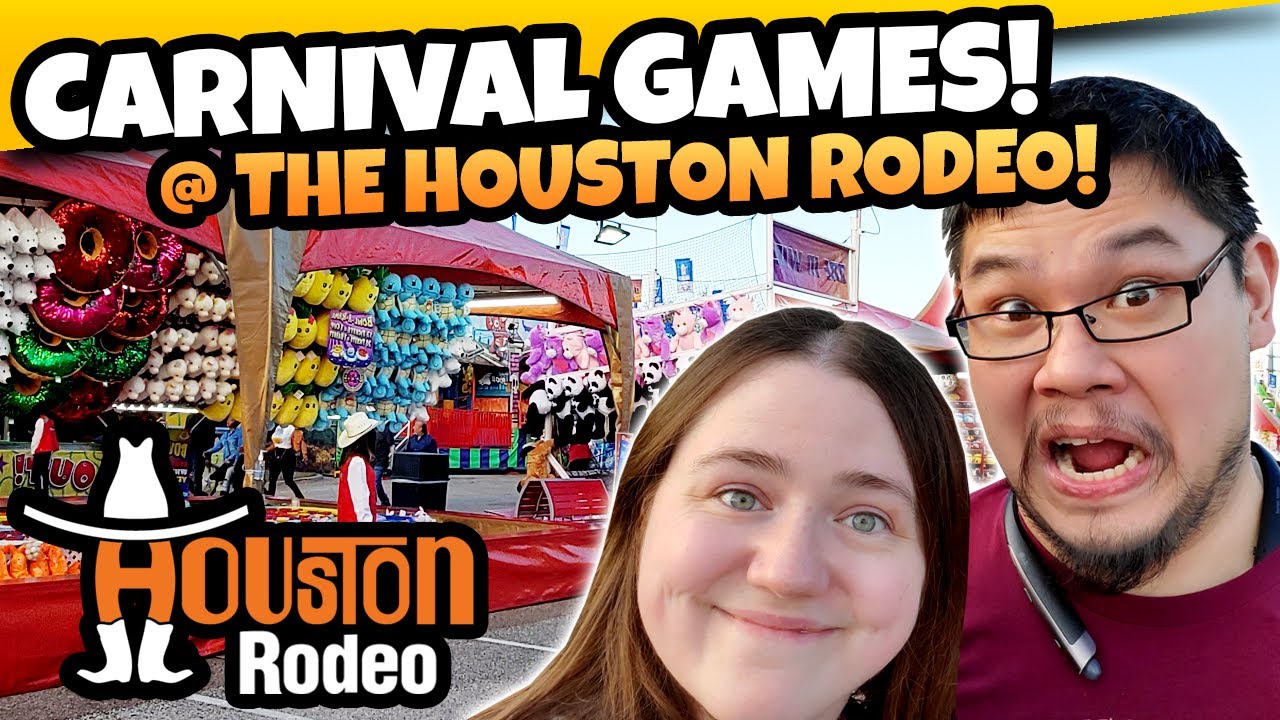 Let's PLAY Carnival Games at the 2020 Houston Rodeo Carnival! - YouTube
