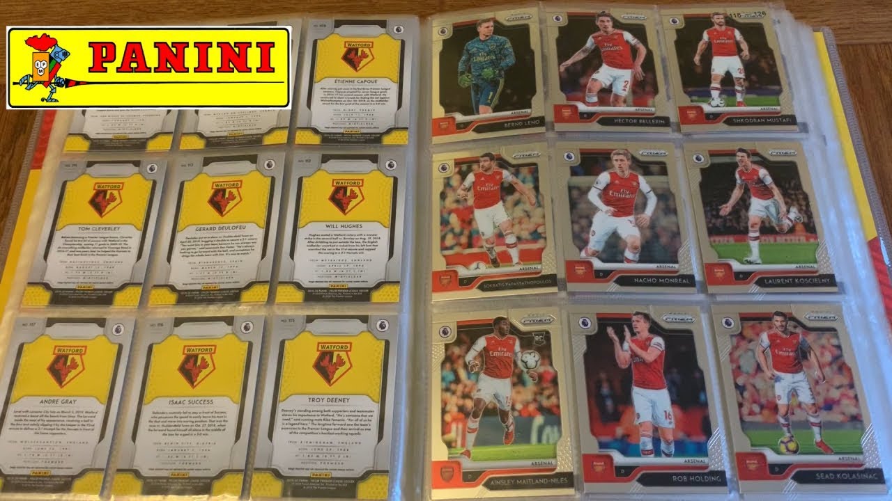 PANINI PREMIER LEAGUE PRIZM 2019/2020 BINDER UPDATE - YouTube