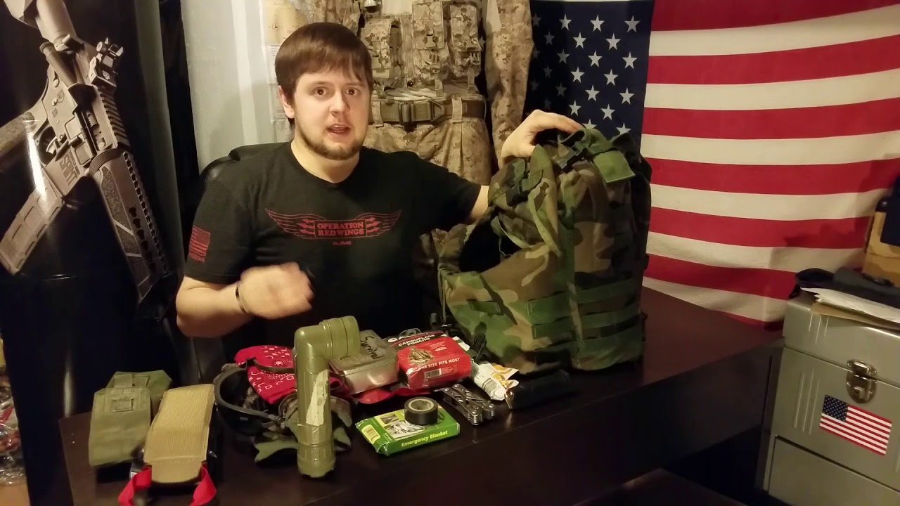 Get Home Bag(GHB): Molle II Assault Pack Review/ Overview - YouTube