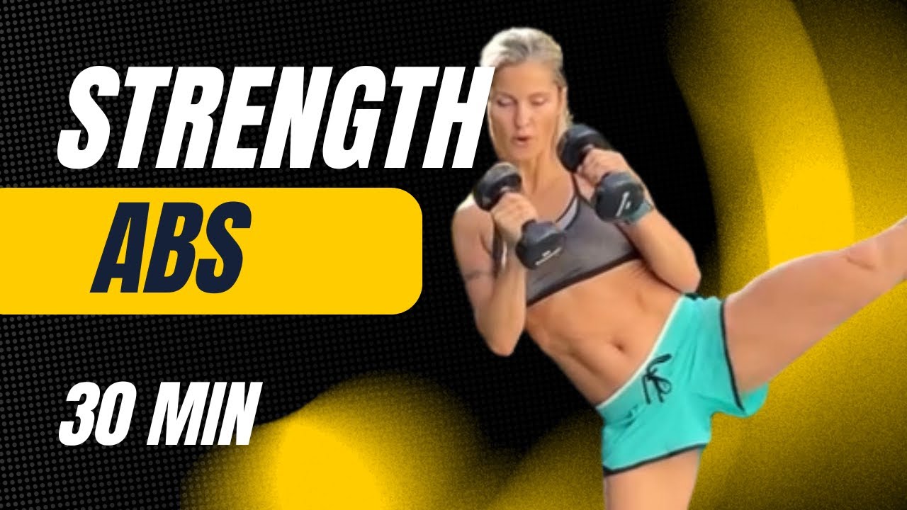 30 Min Boxing Workout Abs Standing Toning & Strength - Dumbbell | 14 ...