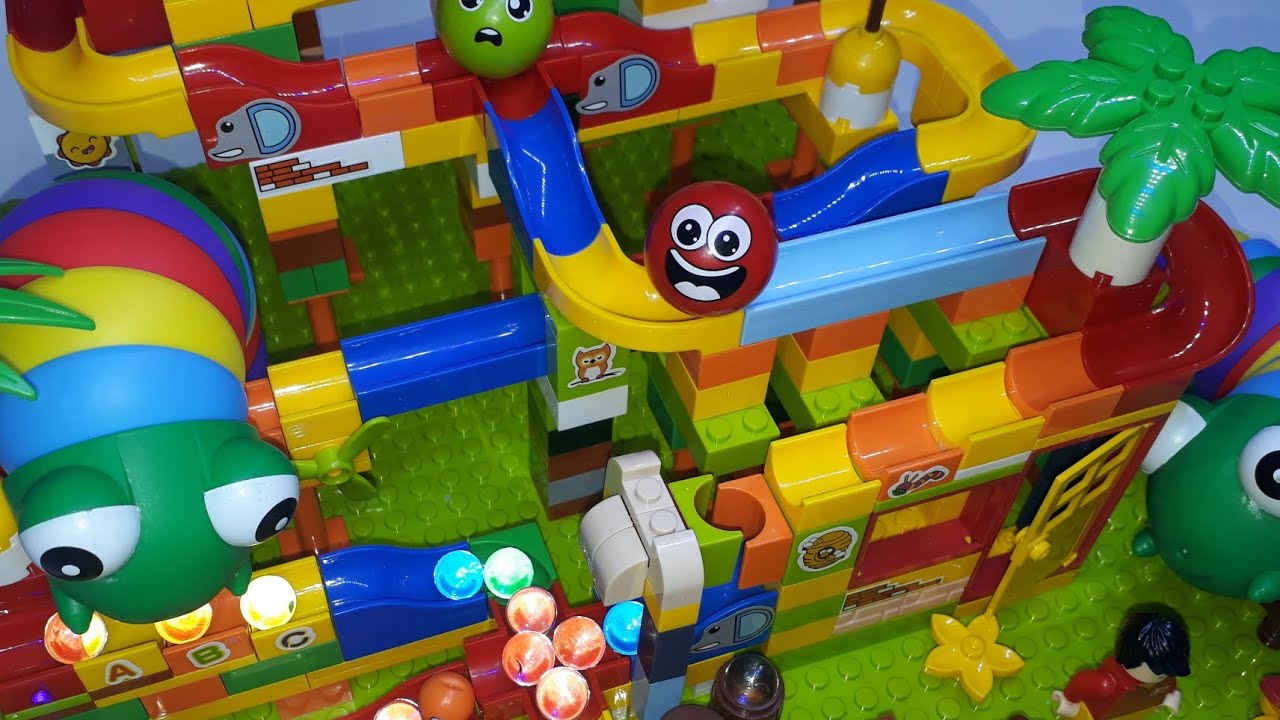 Play Marble Run With Caterpilar - YouTube
