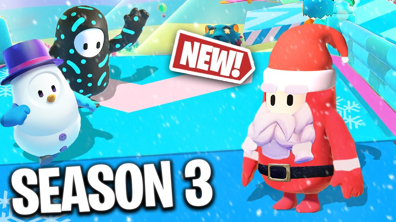 *NEW* SANTA WINTER SKIN in SEASON 3?! - Fall Guys Funny Daily Moments ...