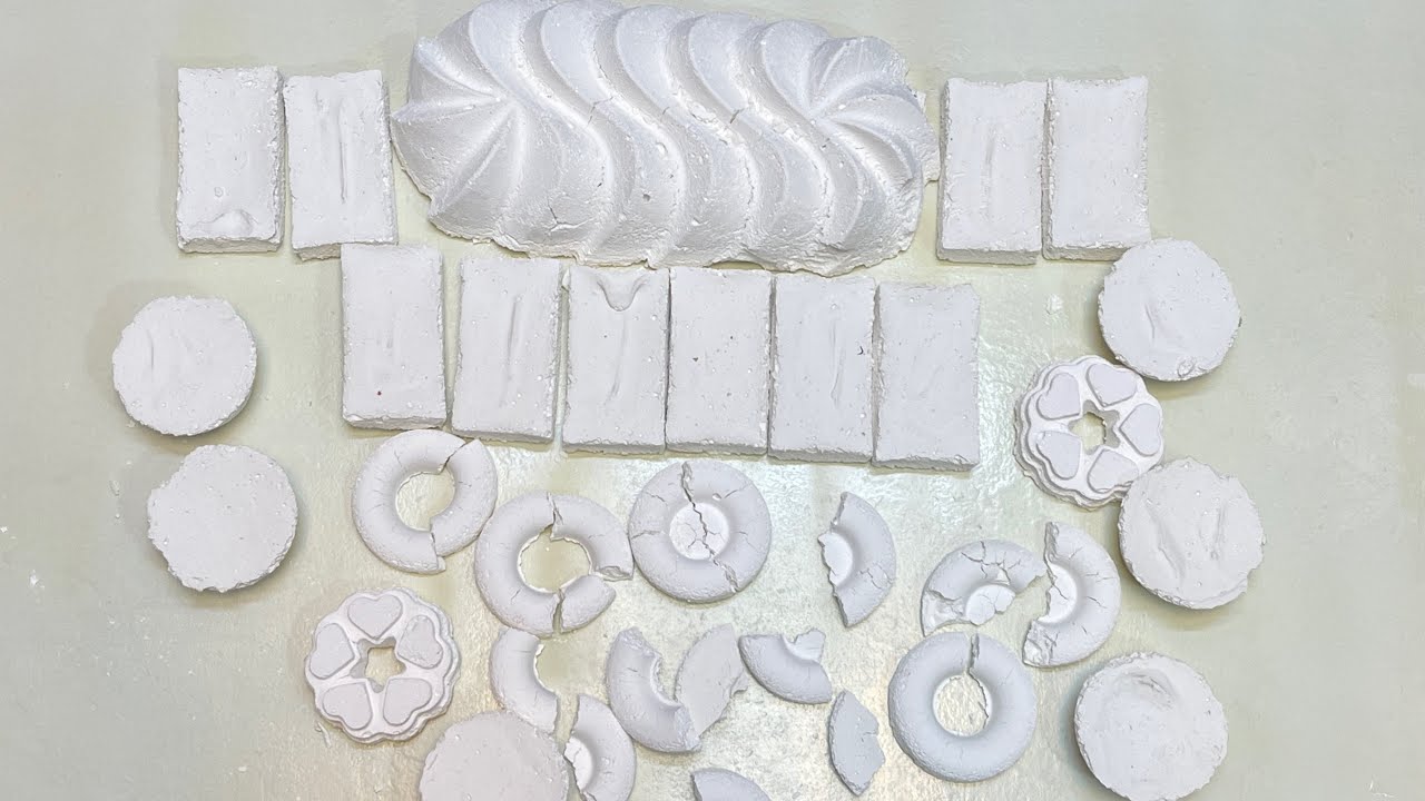 Crushing shapes made from GYM chalk - YouTube