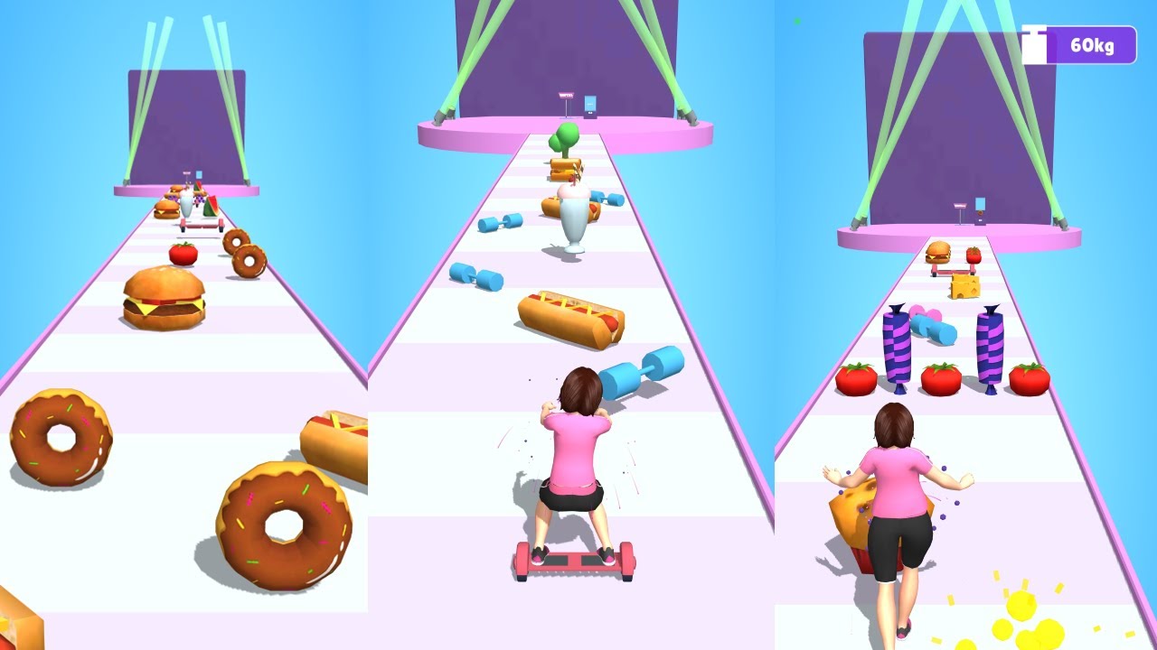 Play Foodies Video Games Fatty Run 3D Gameplay Walkthrough Update ...