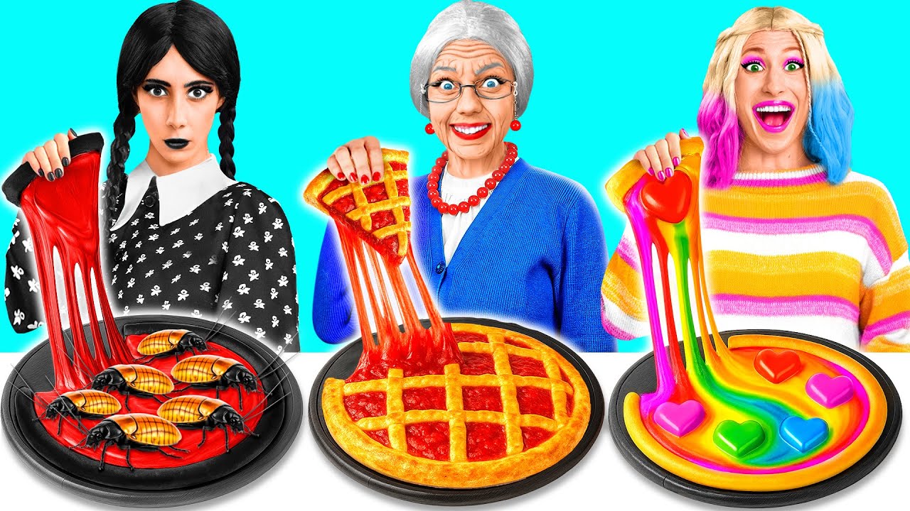 Wednesday vs Grandma Cooking Challenge | Amazing Kitchen Recipes by Fun ...