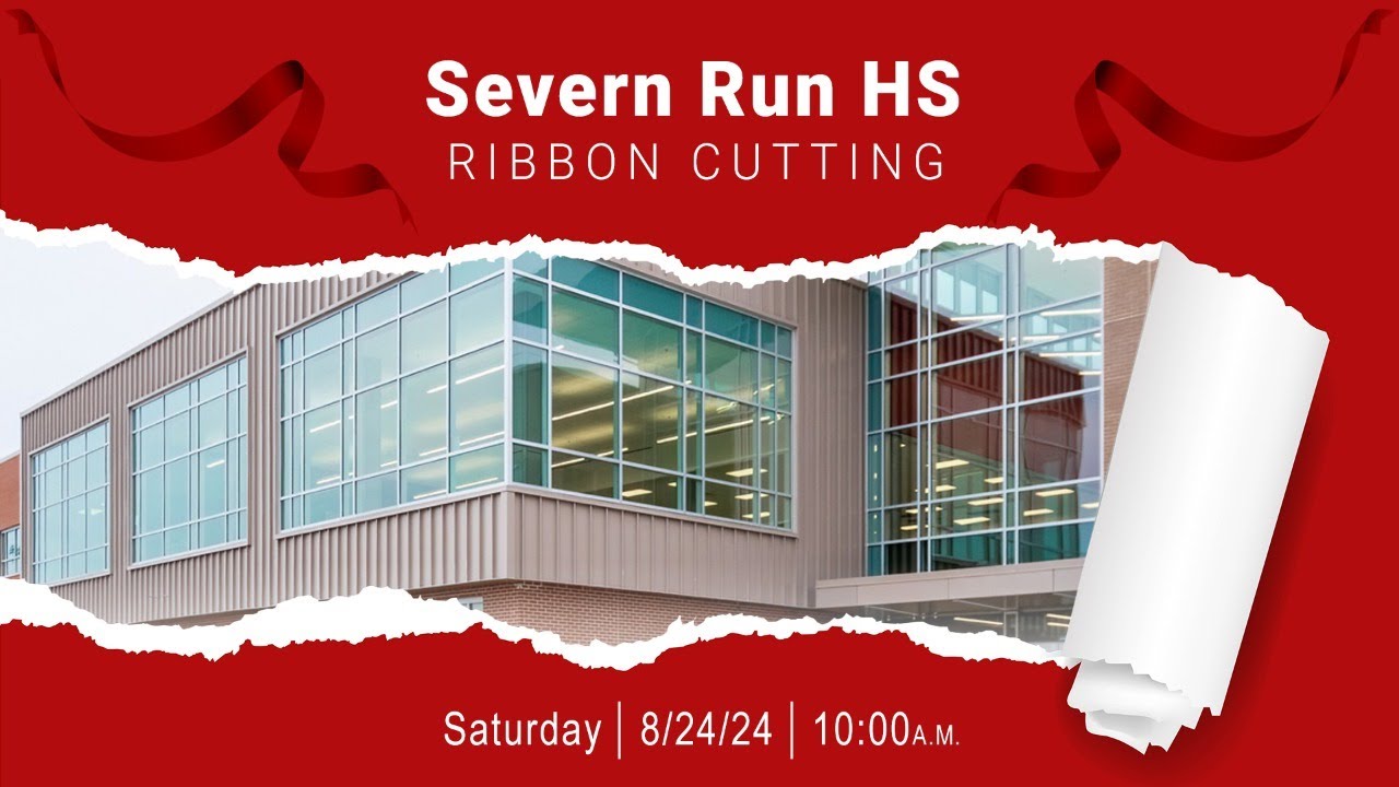 Severn Run High School Ribbon Cutting Ceremony 8-24-2024 - YouTube