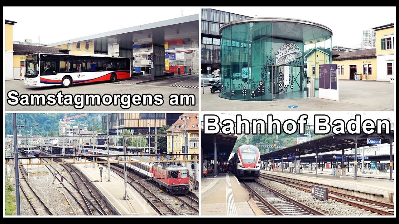 Railway Station Baden, Switzerland / Viel los am Bahnhof Baden, Aargau ...