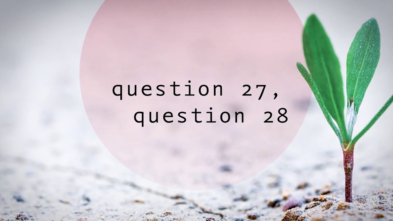 Question 27, Question 28 Theatre Trailer - YouTube