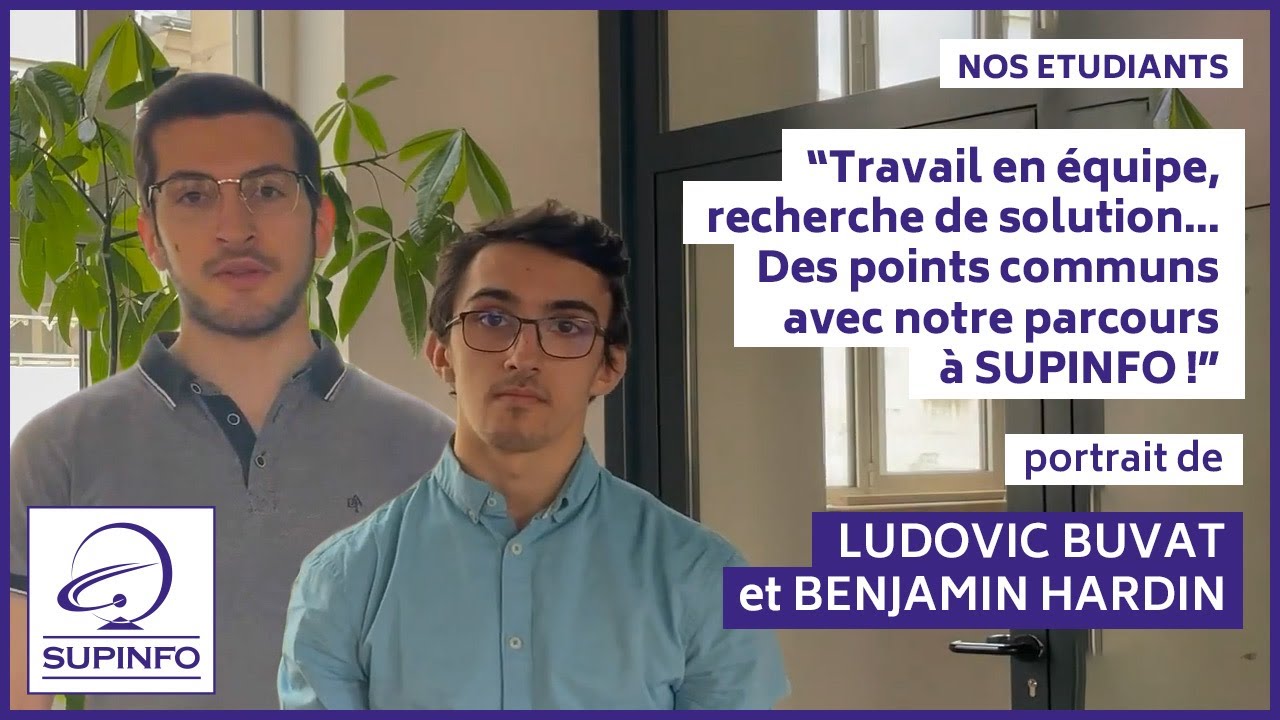 Portraits d'étudiants : Ludovic Buvat et Benjamin Hardin - YouTube