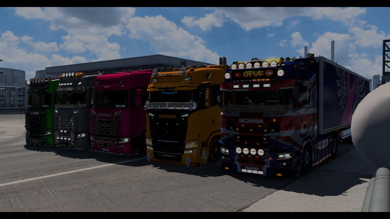 Convoy Time, Custom Scania 780 V8 NEW Loud Pipes And Passanger ...