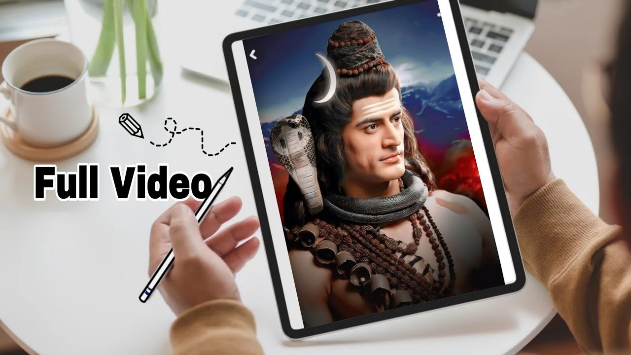 How to draw Shiv ji 🙏 | Shiv ji Sketch | Tutorial video #shivji # ...