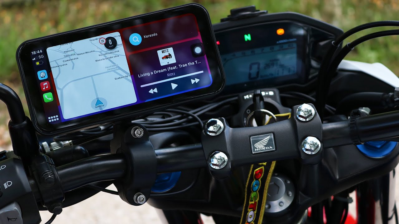Honda CB500F - CarPlay / Android Auto Display with Dash Cam ...