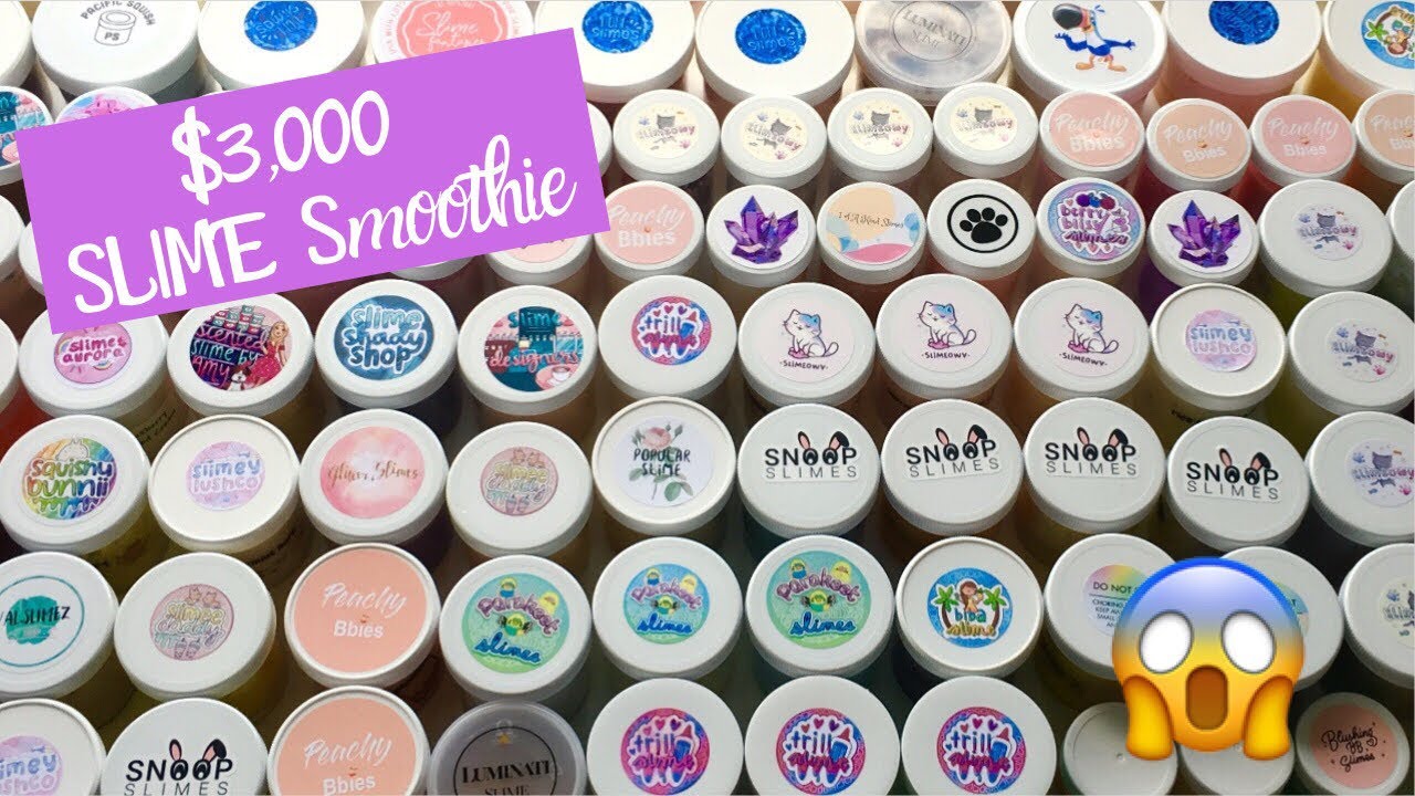 $3,000 Famous Slime Shop Slime Smoothie - YouTube