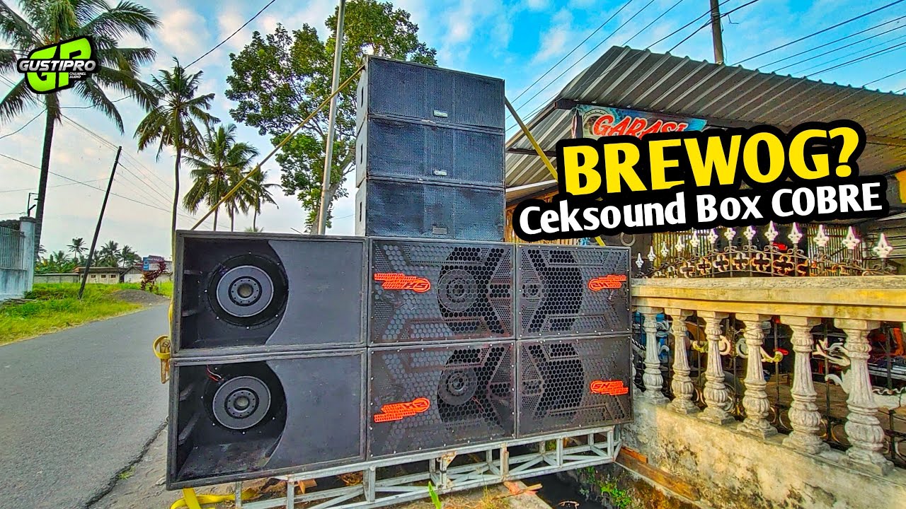 Ceksound Box COBRE Ala Brewog 6 speaker 18 inch saja - YouTube