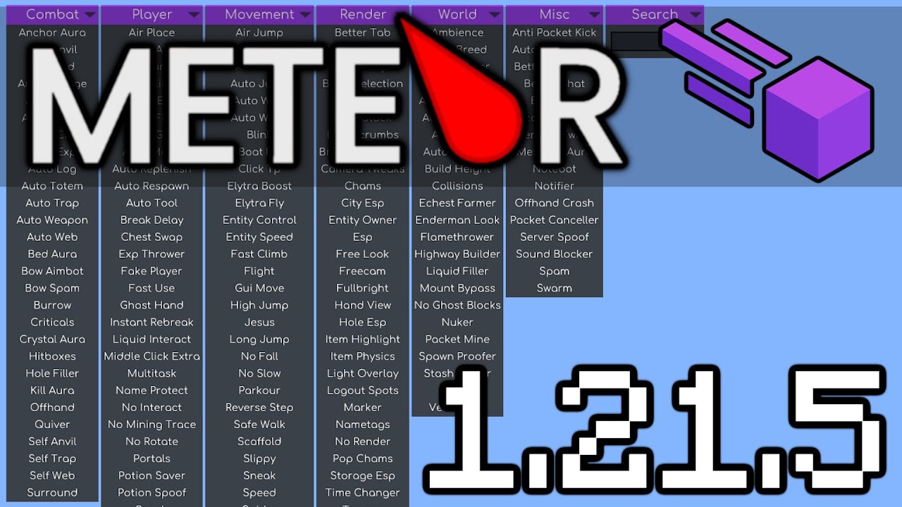 DOWNLOAD: Meteor Hacked Client - FREE - Minecraft 1.21.5 - YouTube