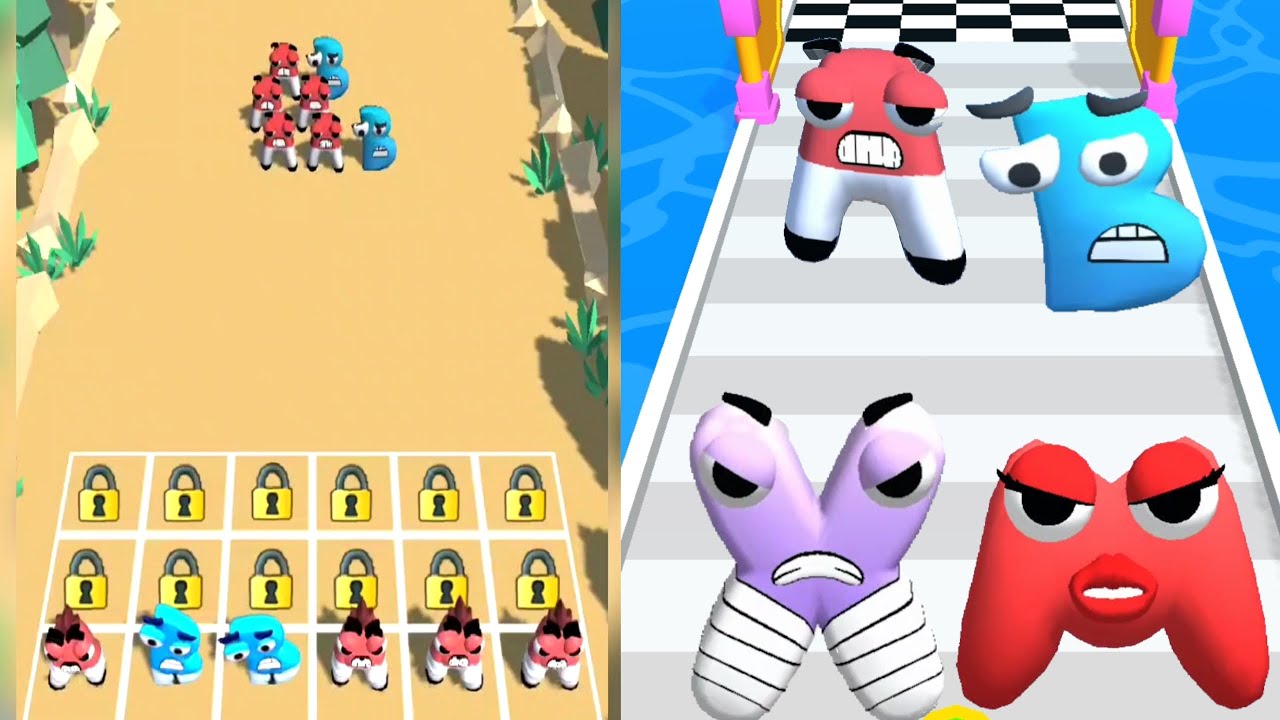 Merge Alphabet New Battle, Merge ABCD GO - YouTube