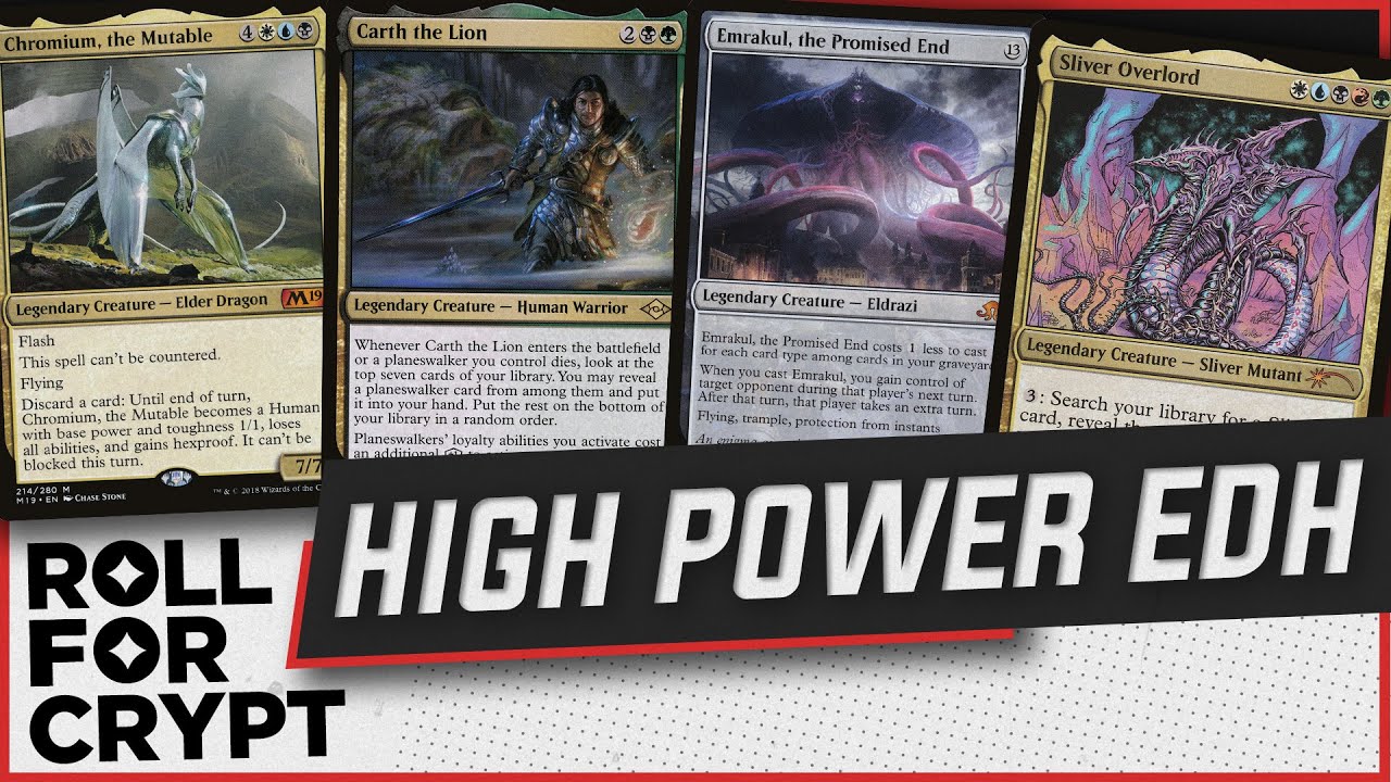 CHROMIUM vs CARTH vs EMRAKUL vs SLIVER OVERLORD - Roll For Crypt - High Power EDH - YouTube