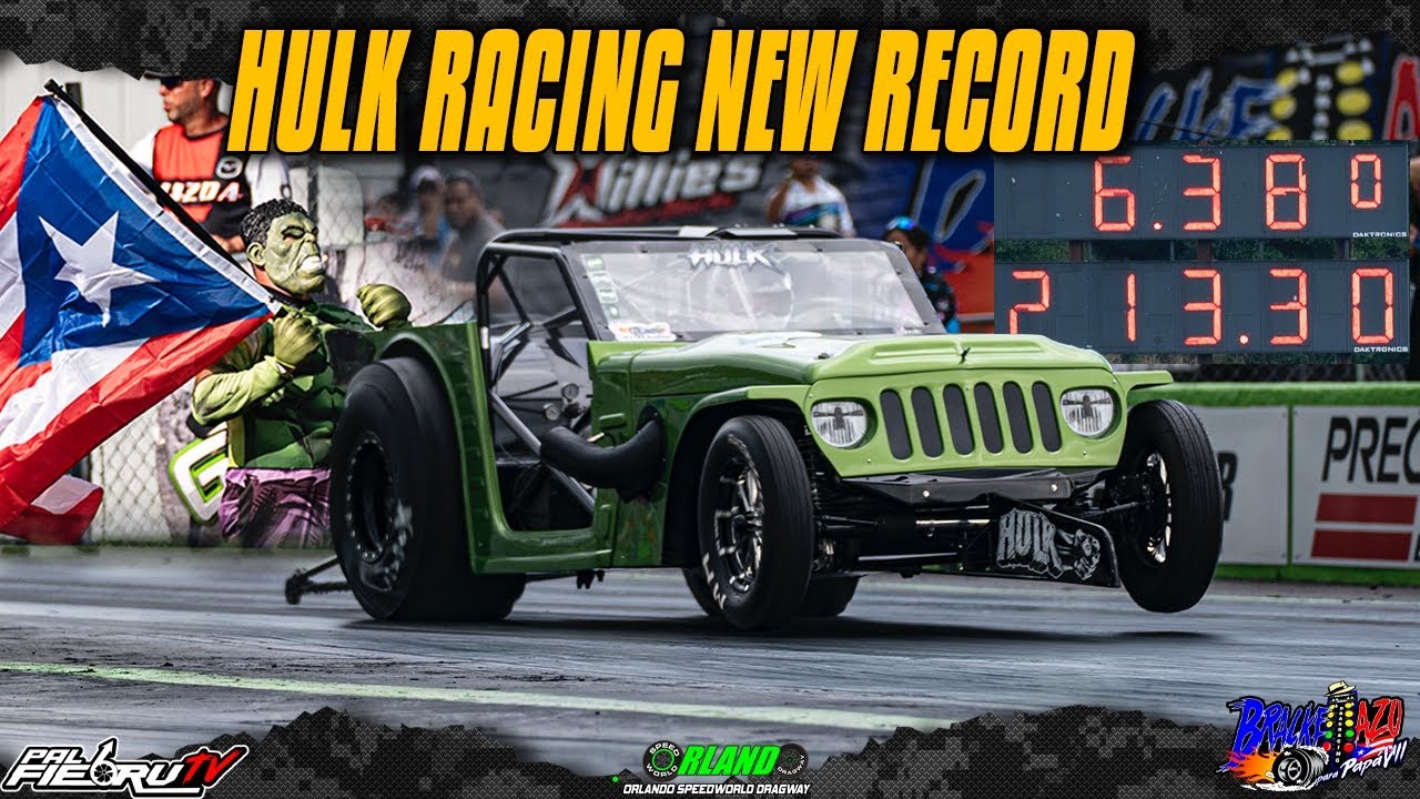 Hulk Racing Sigue haciendo historia esta vez en Asfalto 6.38 @213mph ...