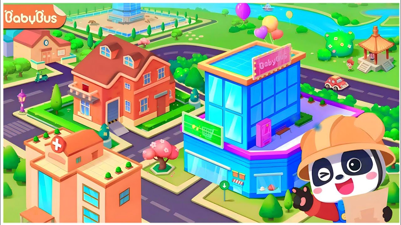😍 baby panda's city buildings | babybus | babybus english | babybus ...