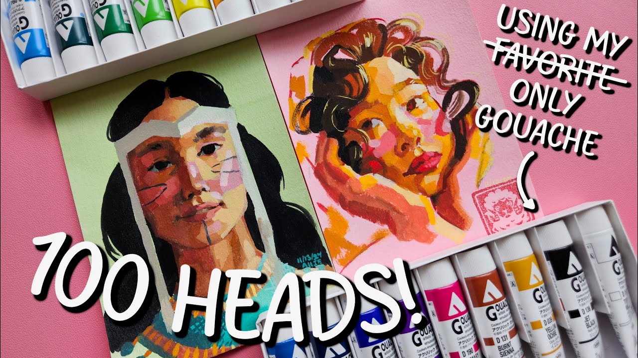 Paint and Chat! 100 Portraits Challenge - YouTube