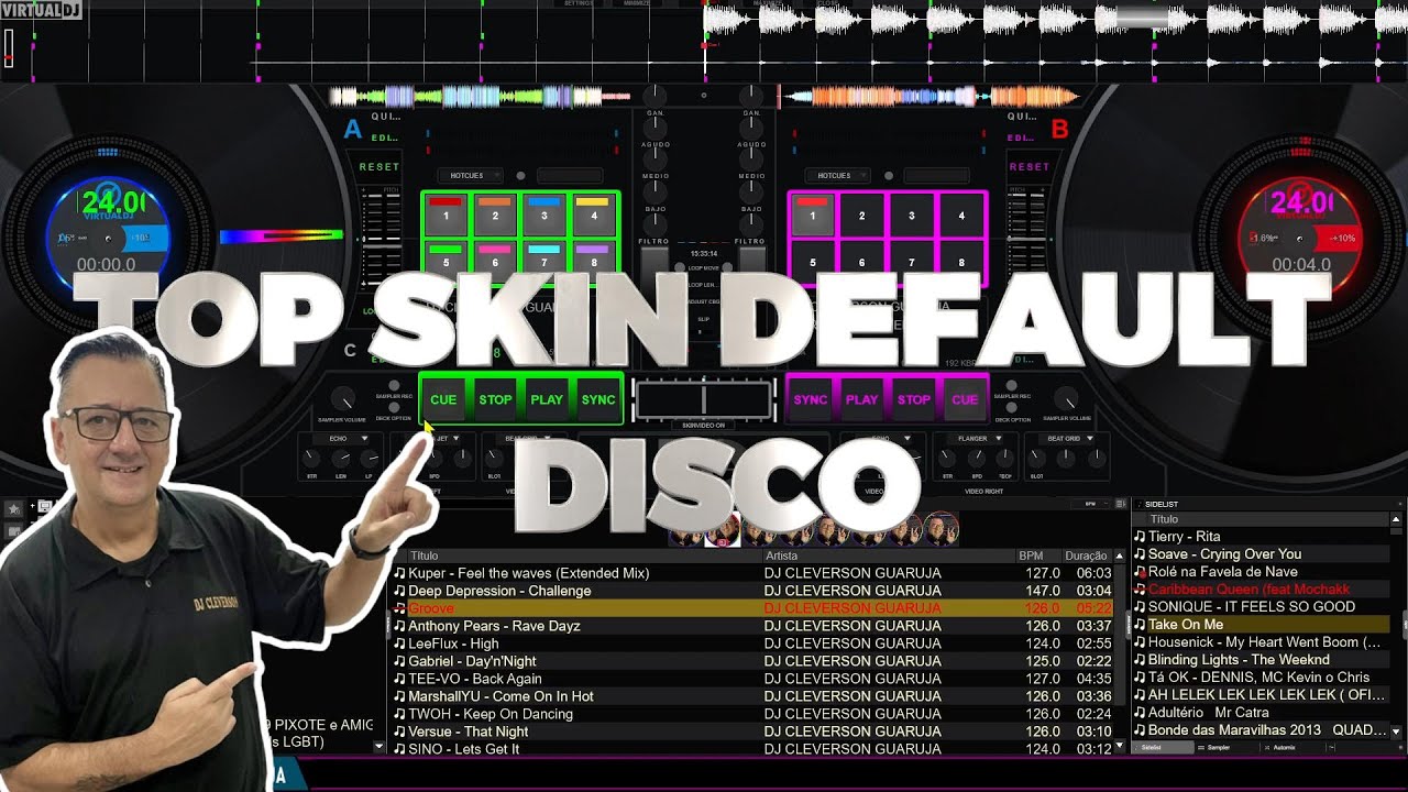 TOP SKINS DEFAULT VIRTUALDJ 2024 DISCO - YouTube