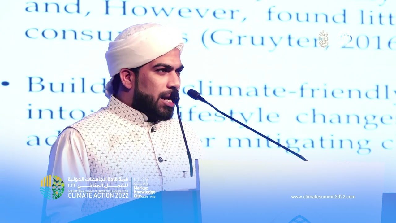 Dr. Mohammed Roshan Nurani | India | Climate Summit 22 - YouTube