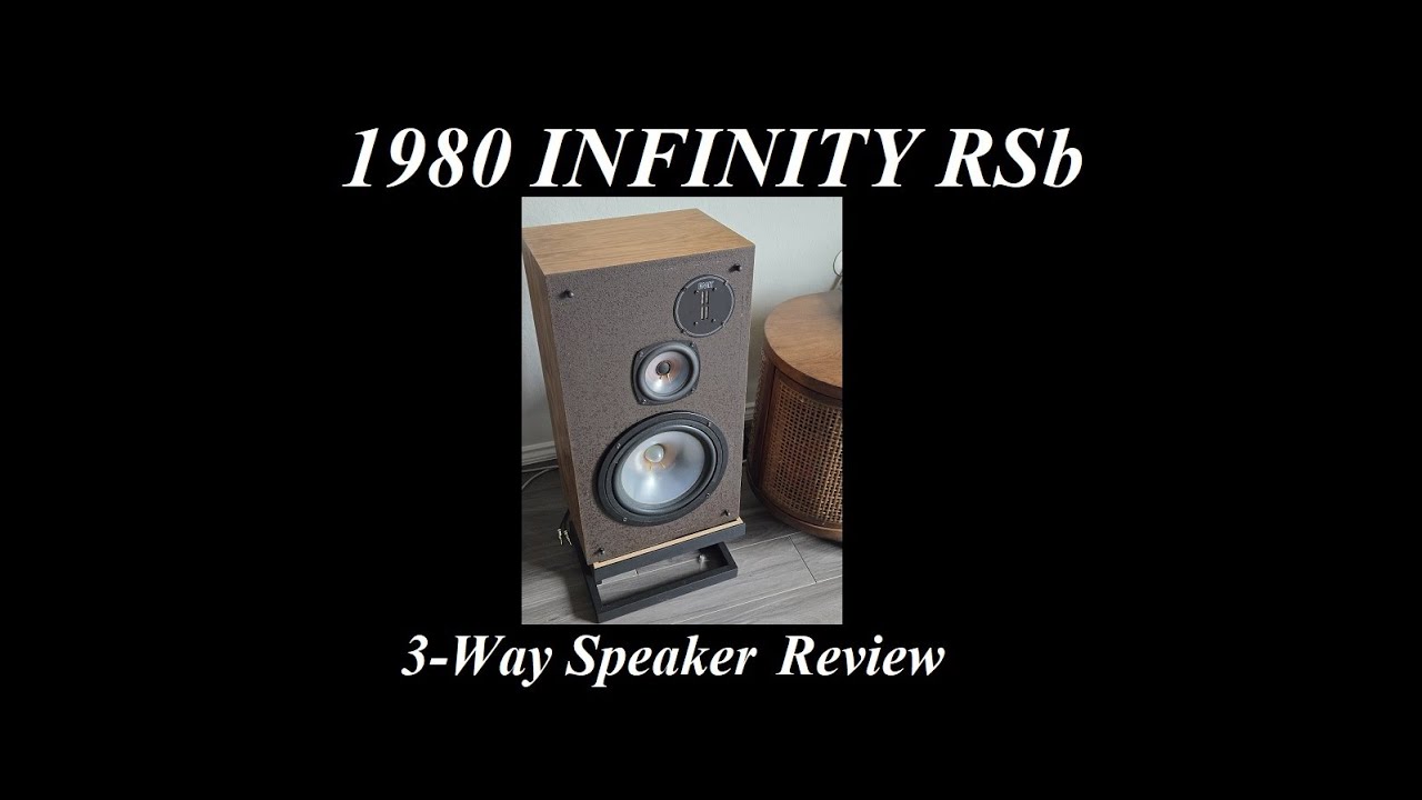 Vintage 1980 Infinity RSb 3 way Speaker Review - YouTube