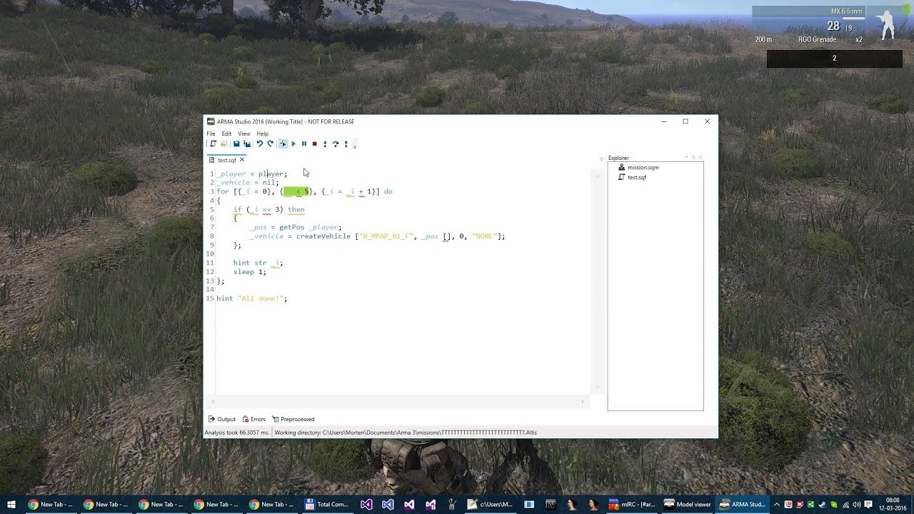 ARMA Studio 2016 (Working Title) - Debugging 3 - YouTube