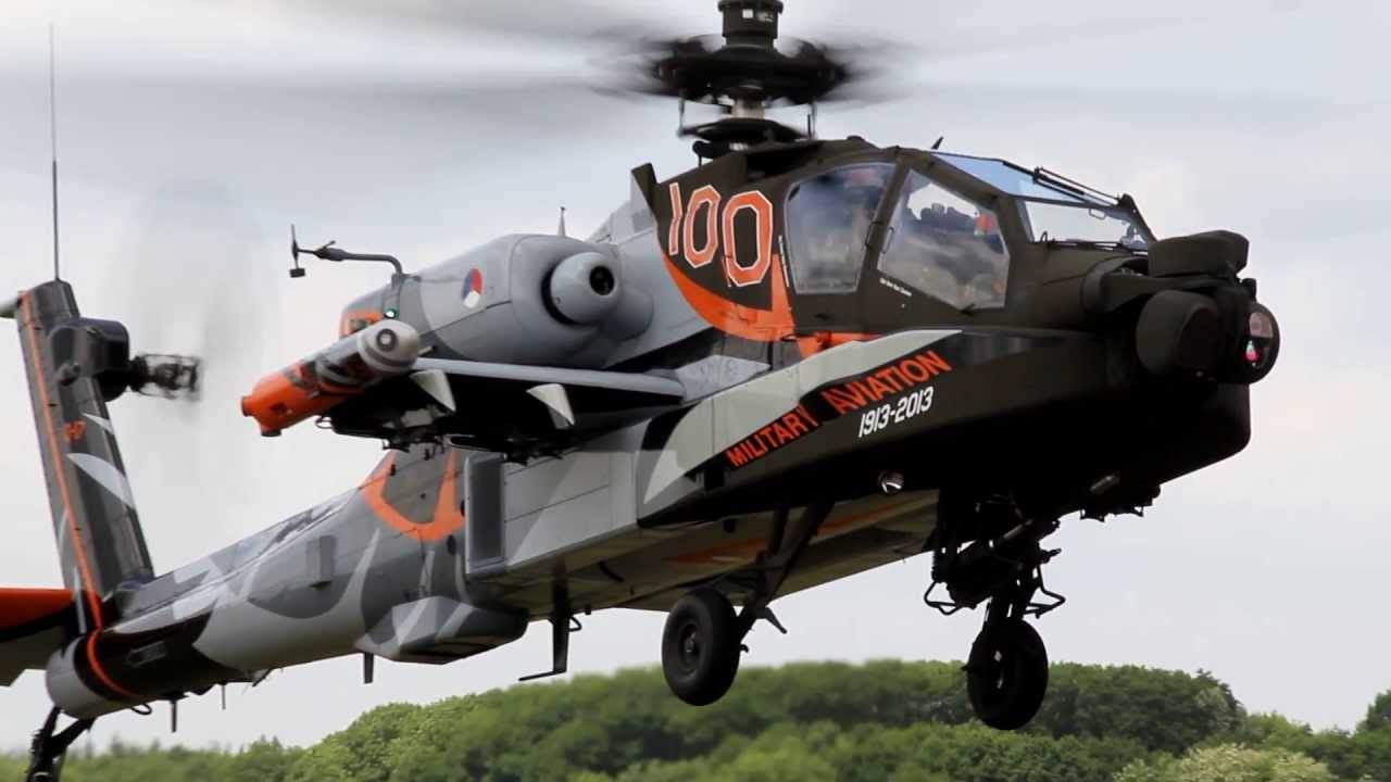 RNLAF AH-64D Apache Solo Display 2013 - YouTube
