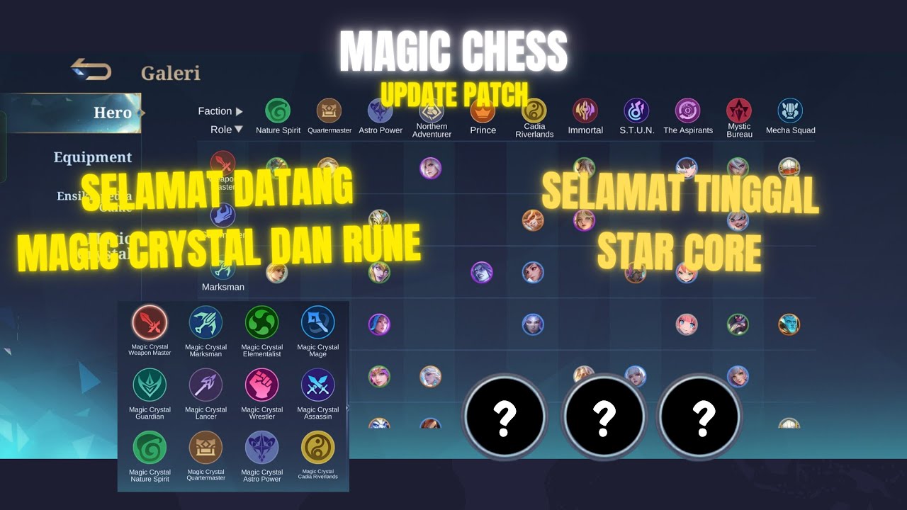 Penjelasan Magic Crystal Dan RUNE di Magic Chess - YouTube