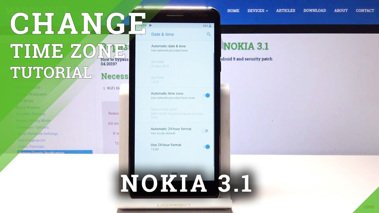 How to Change Date & Time in Nokia 3.1 - Time Zone Settings - YouTube