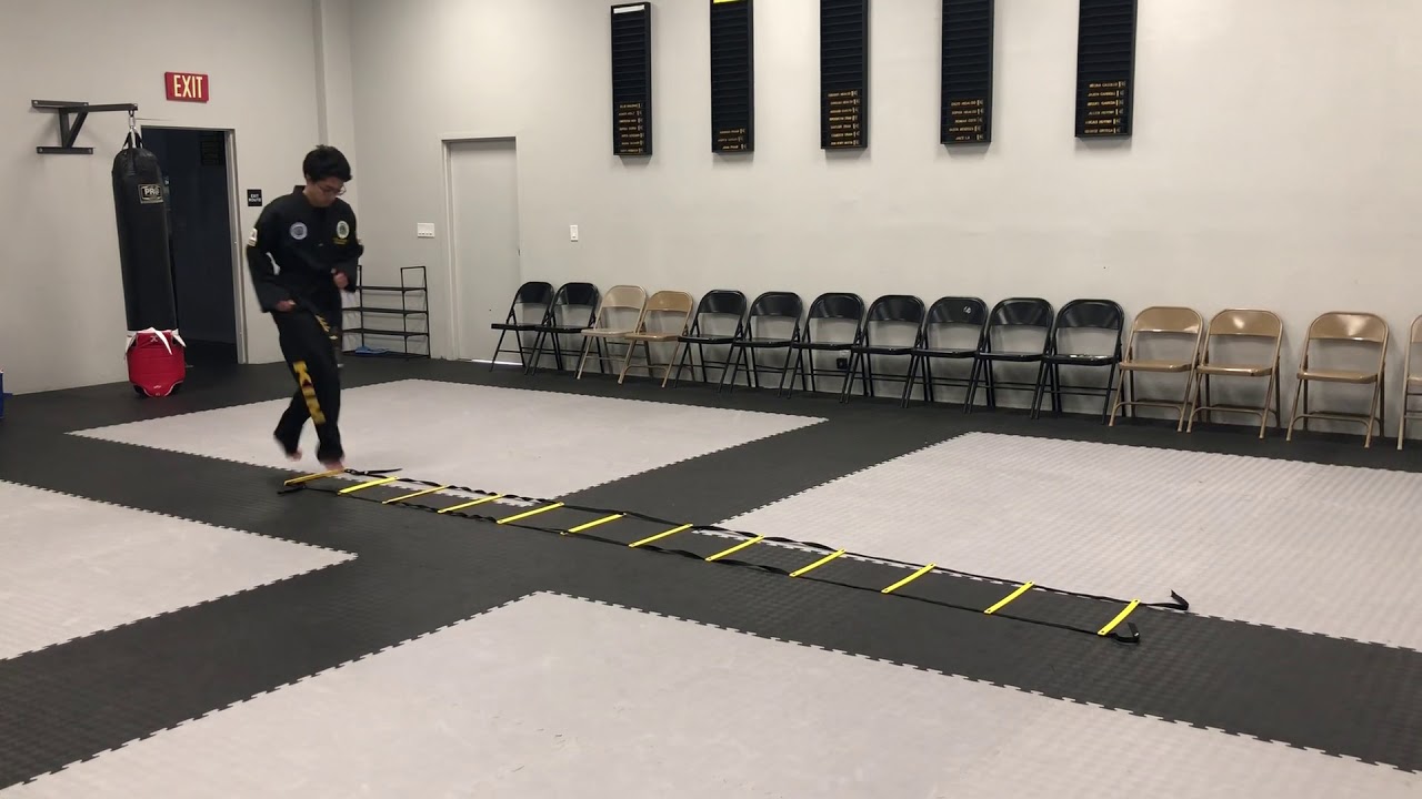 Ladder Drill - One Foot in Each Square - YouTube