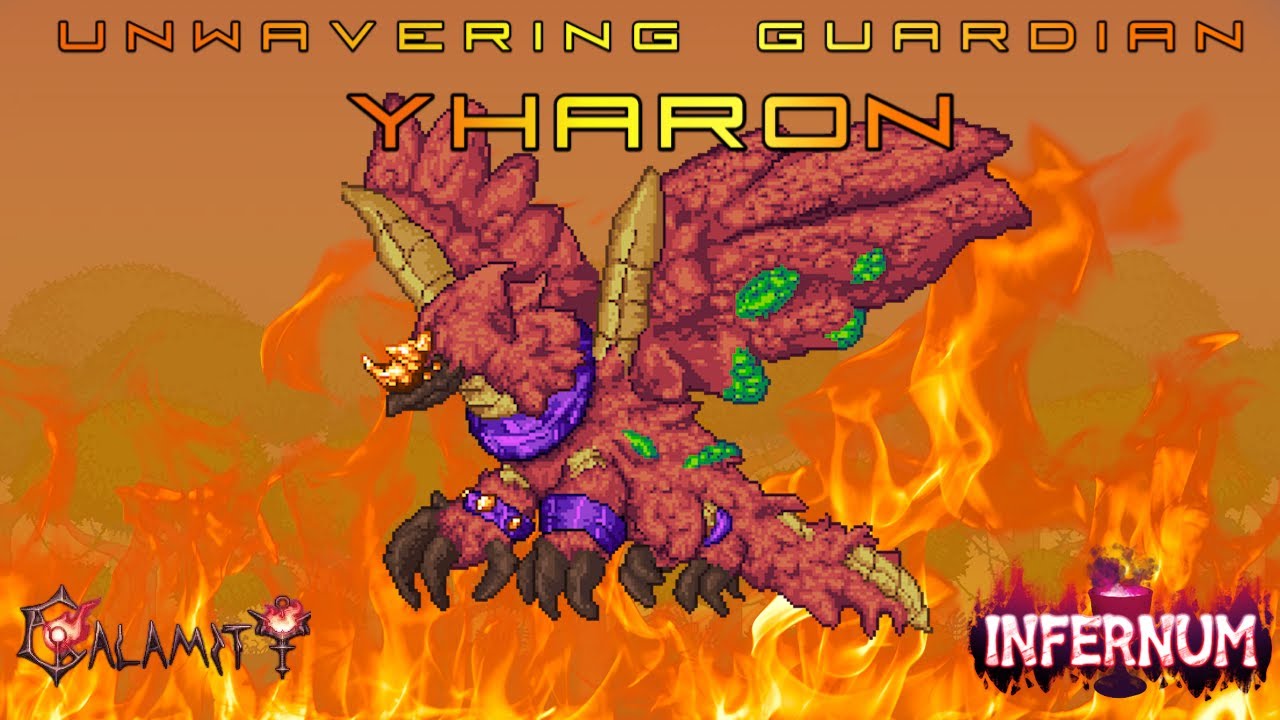 Terraria Calamity Infernum Yharon, Dragon of Rebirth fight "Unwavering ...