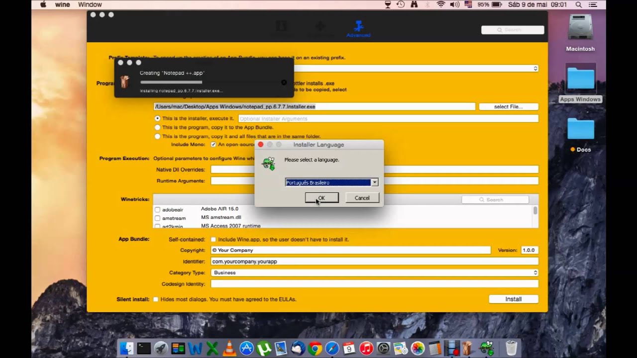 Instalando Aplicativos do Windows no Mac OS X - YouTube
