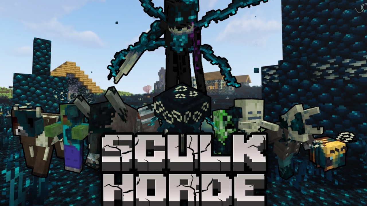Sculk Horde | Этот мод добавит скалковое заражение в ваш мир #обзор #обзормода #minecraft # ...