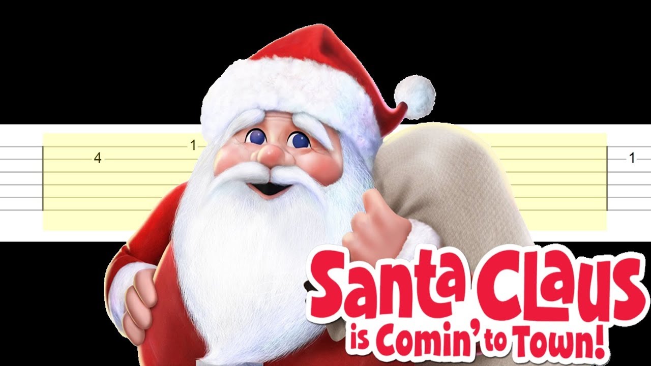 Santa Claus Is Coming To Town (Easy Guitar Tabs Tutorial) - YouTube