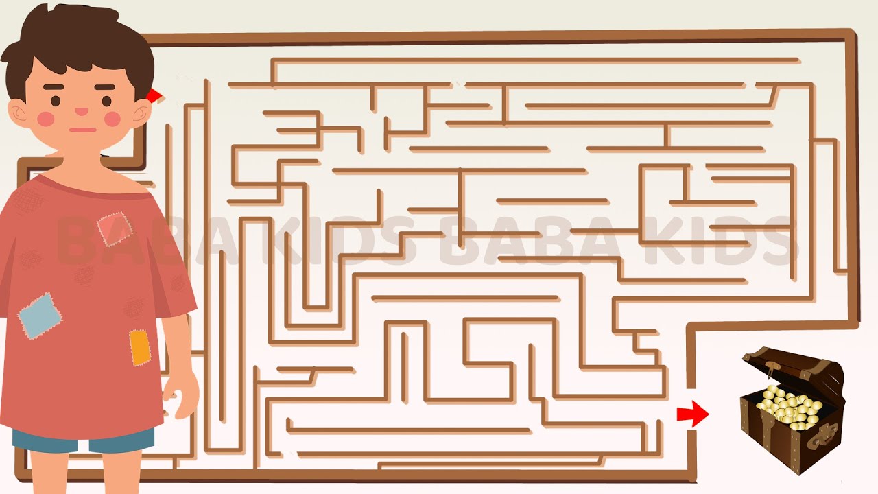 Please help Harry find the Gold coin chest - Maze Puzzle Game - YouTube
