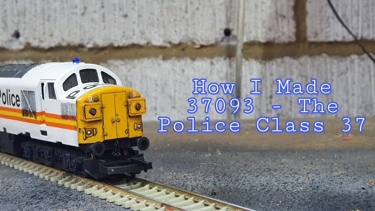 Making 37093 - Police Livery Class 37 - 00 Gauge - YouTube