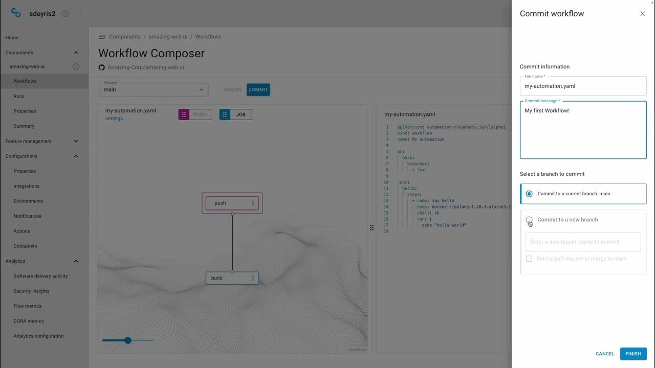 CloudBees Platform: How to Create a Workflow - YouTube