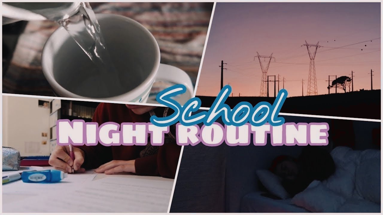 SCHOOL NIGHT ROUTINE 2020 - YouTube