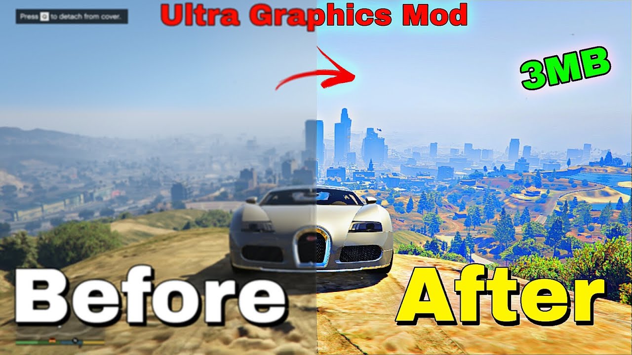 GTA 5 Ultra Graphics 4K Mod 3MB Download Install Low PC Sport Injoy Now ...