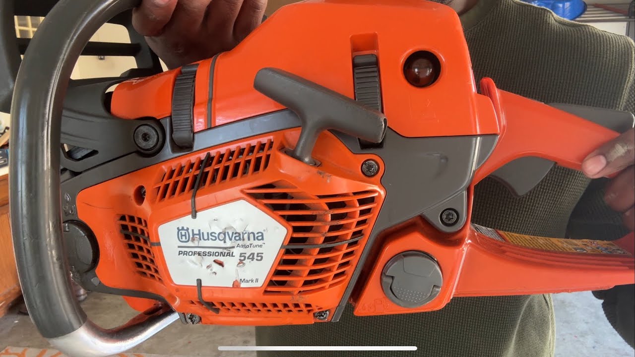 Husqvarna 545 Mark II with High compression piston - YouTube