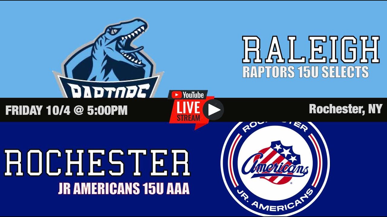 Raptors 15U Selects vs Rochester Jr Americans 15u AAA - YouTube