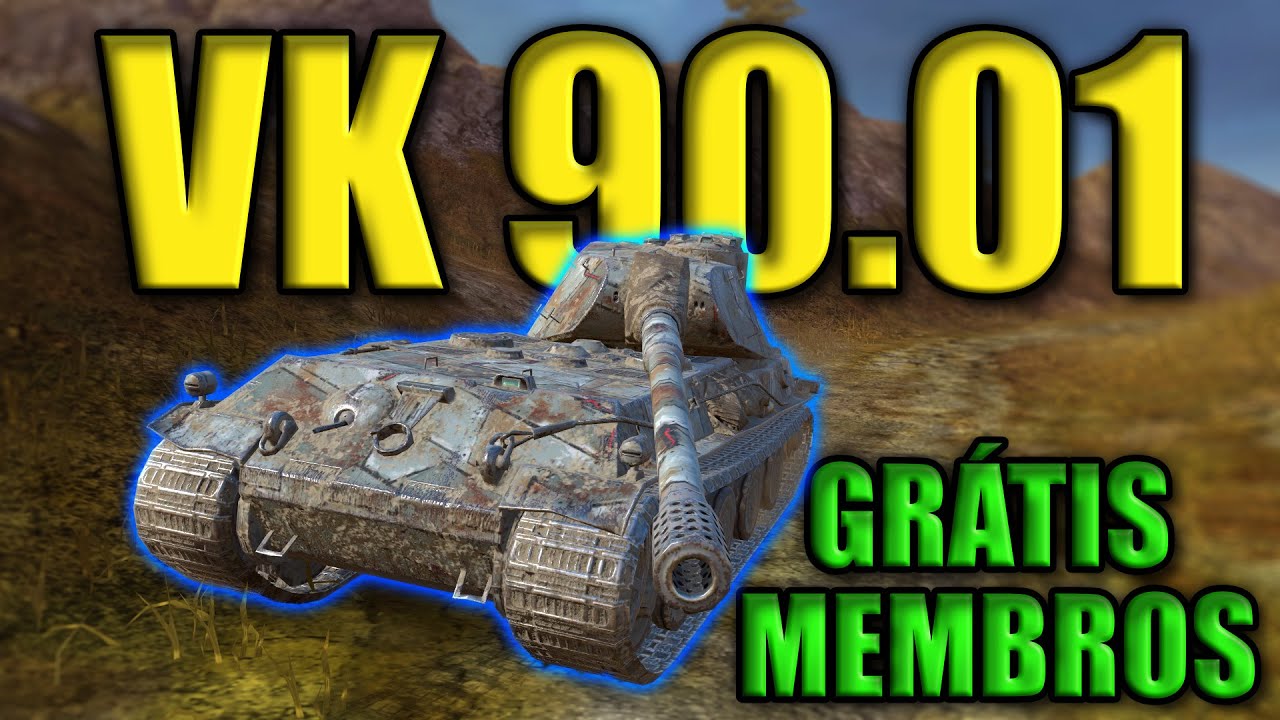 VK 90.01 (P) DE GRAÇA PARA VOCÊS MEMBROS | World of Tanks Blitz - YouTube