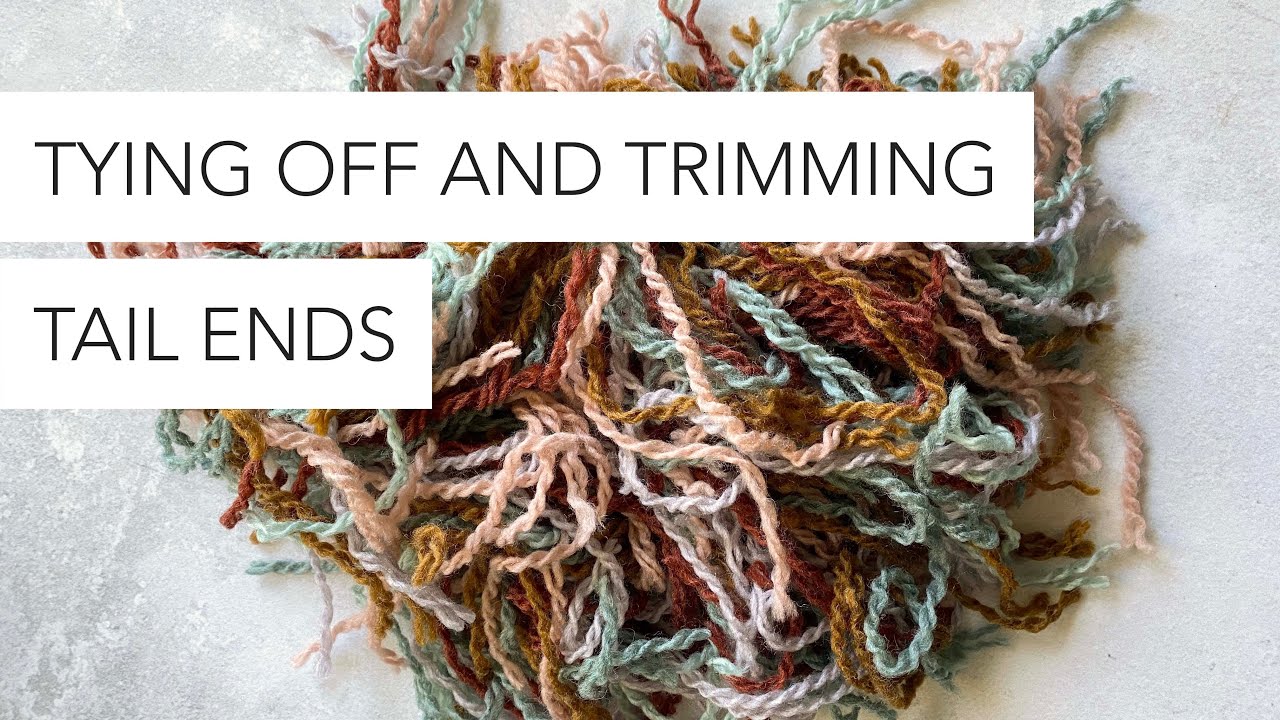 Tying Off and Trimming Tail Ends - YouTube