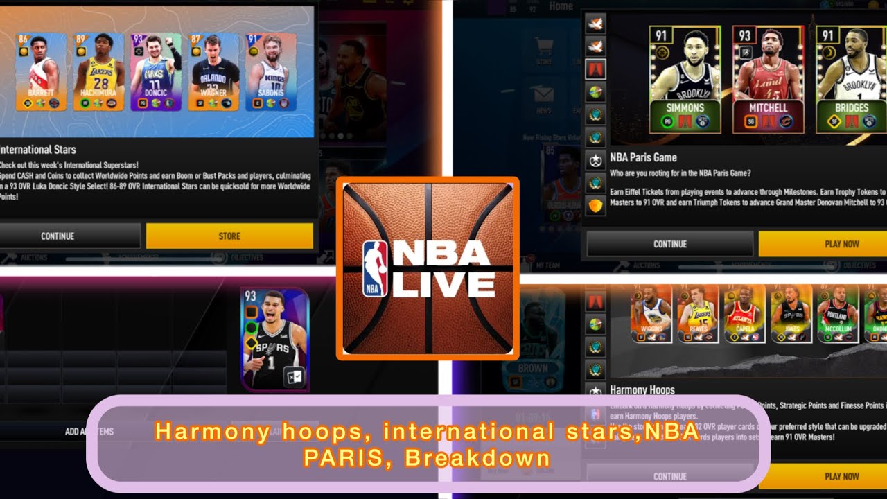 NBA LIVE MOBILE - 93 VICTOR WENBENYAMA HARMONY HOOPS,INTERNATIONAL ...
