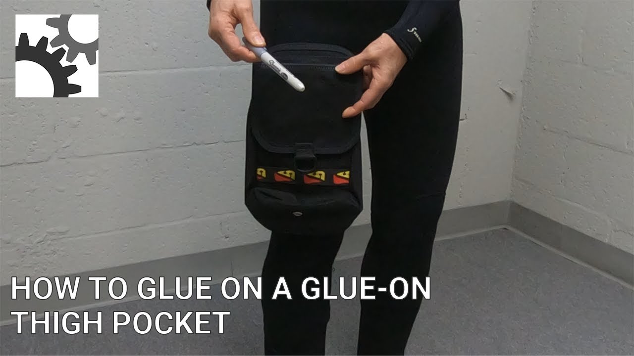 How to Glue On a Glue-On Thigh Pocket - YouTube